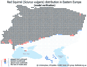 Red squirrel (Sciurus vulgaris),GLM | BioModel.info: Biodiversity ...